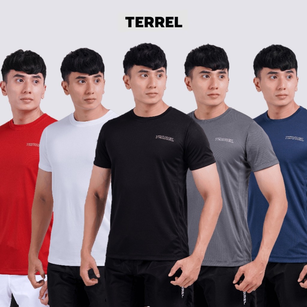 Jual Terrel sportswear basic tee tshirt baju olah raga dry fit gym lari running pria | Shopee ...