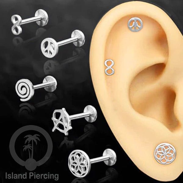 Jual Labret Jewelry Tindik Piercing Stainless untuk anting Helix ...