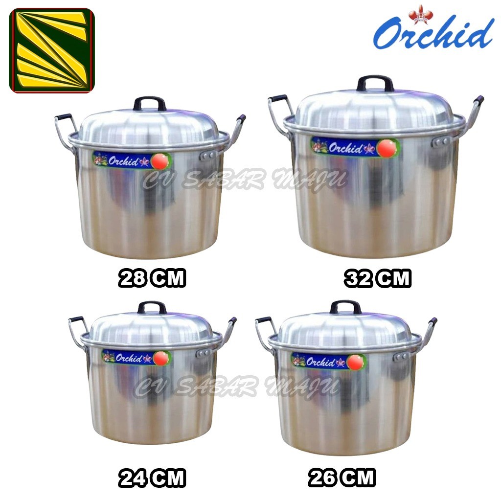 Jual Orchid Panci Tinggi Alumunium Ukuran 24, 26, 28 & 32 CM | Shopee ...