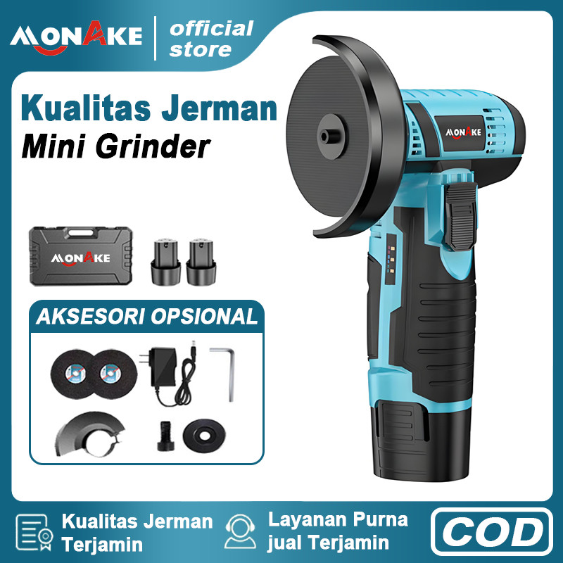 Jual MONAKE German Tool Alat Jerman Brushless Angle Grinder Mesin ...