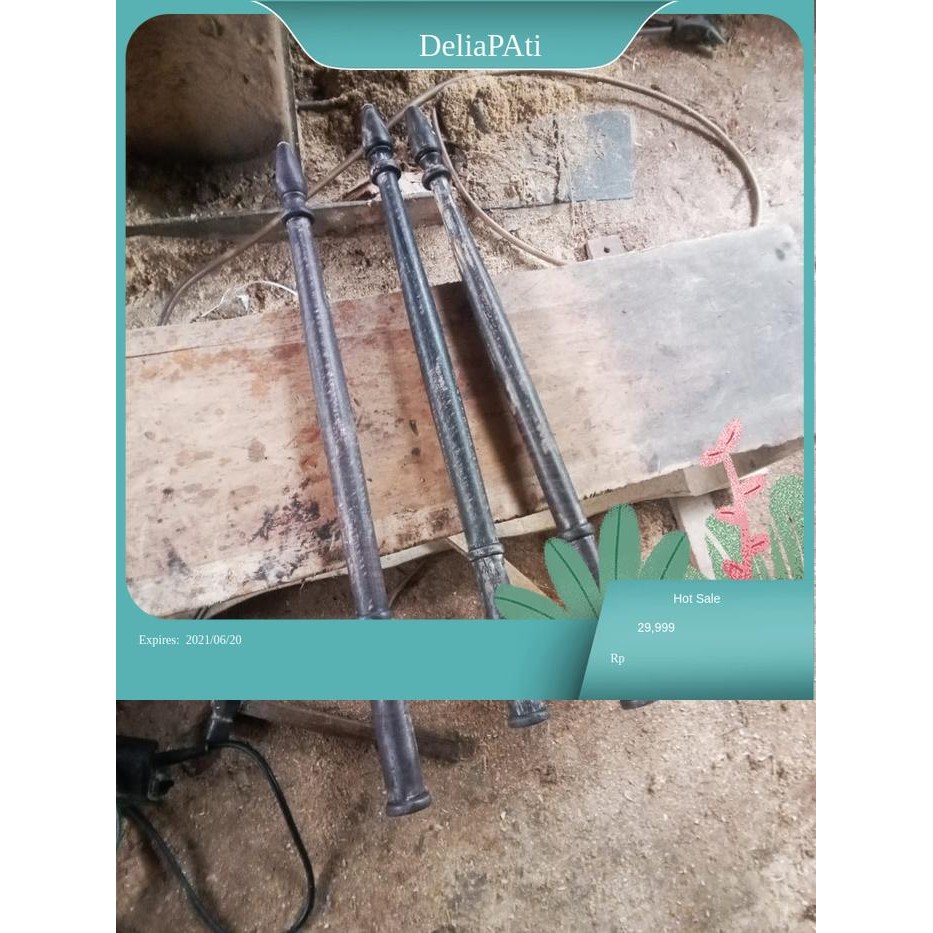 Jual deder tombak dari kayu jati termurah finishing melamin panjang 80 ...