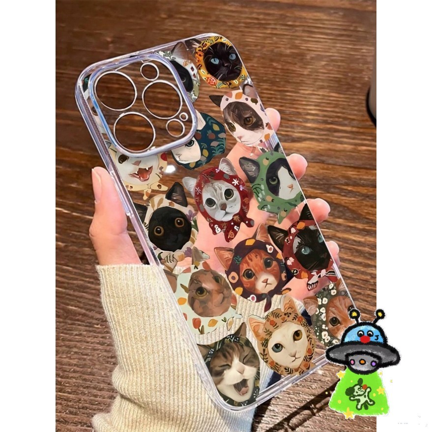 Jual Casing telepon TPU Kucing Gokil dengan Ekspresi Unik Imut iphone ...