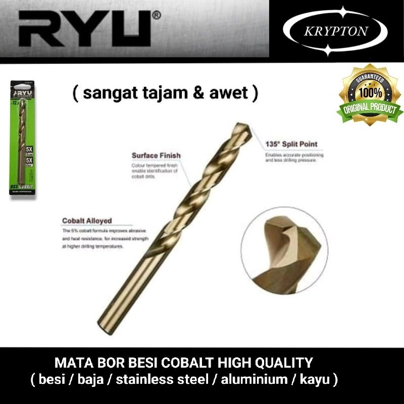 Jual Ryu by tekiro mata bor besi cobalt high quality 6-13mm ( besi ...