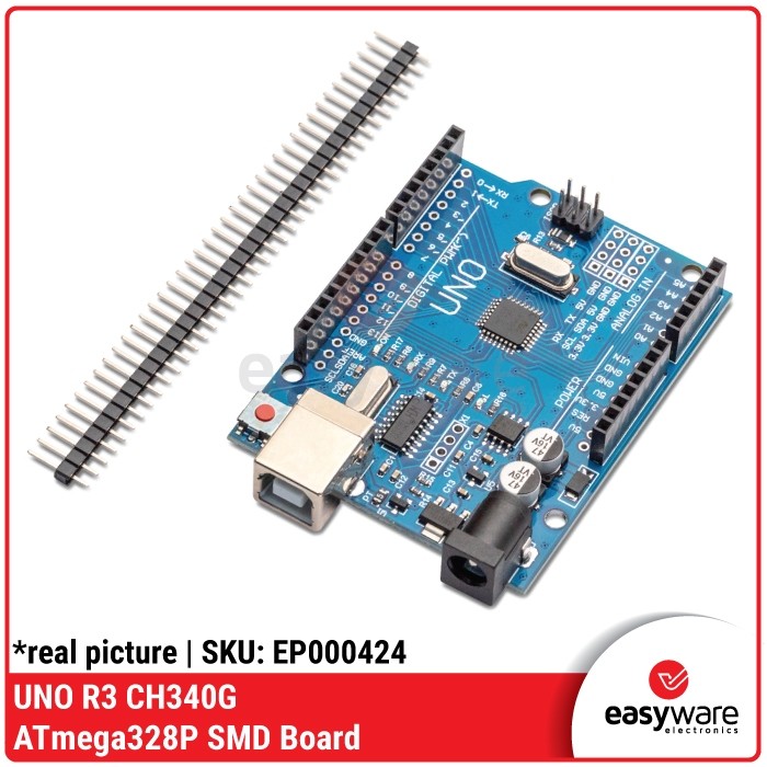 Jual Arduino UNO R3 Clone CH340 SMD | Shopee Indonesia