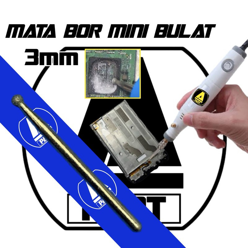 Jual MATA BOR MINI BULAT 3MM MATA BOR BALL UKIR GRAFIR MATA BOLA ...