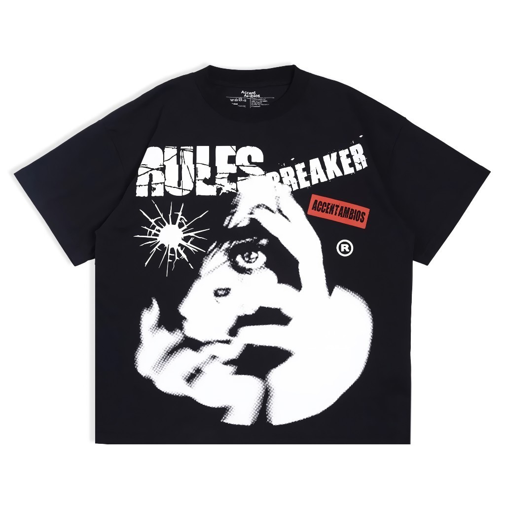 Jual AccentAmbios Boxy fit Kaos Oversized " RULESBREAKER " Tshirt Rules ...