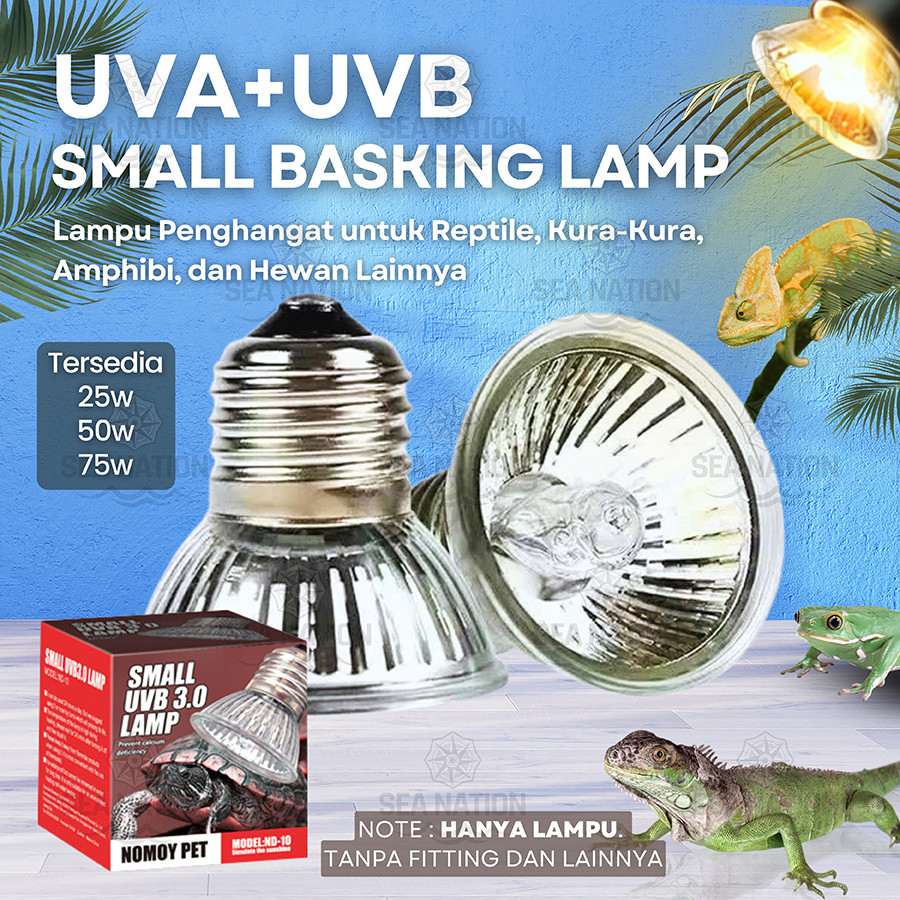 Jual LAMPU REPTILE NOMOY ND-10 KECIL UVA UVB HALOGEN 25W 50W 75W PENGHANGAT UV REPTILE REPTIL ...