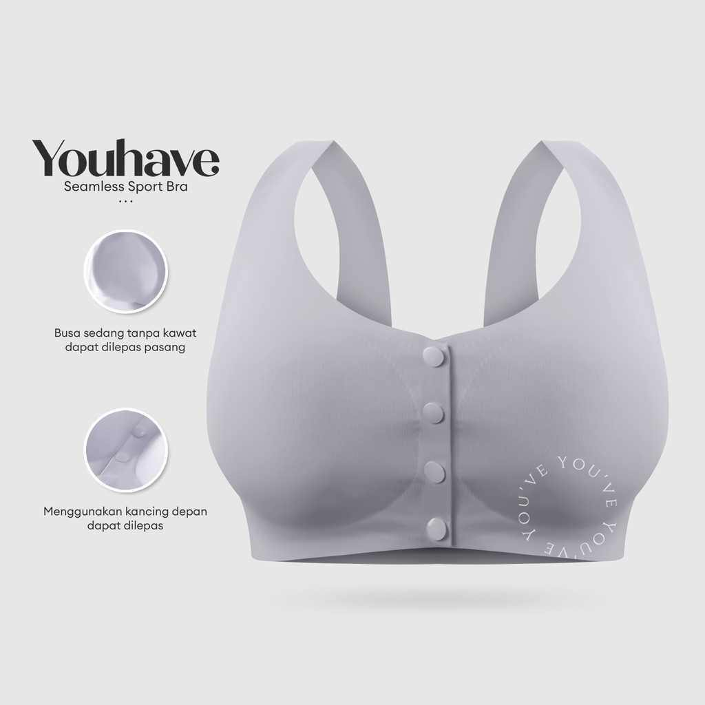 Jual You’ve (YouHave) BH Seamless Sport Bra Seamless Bra Premium BH ...