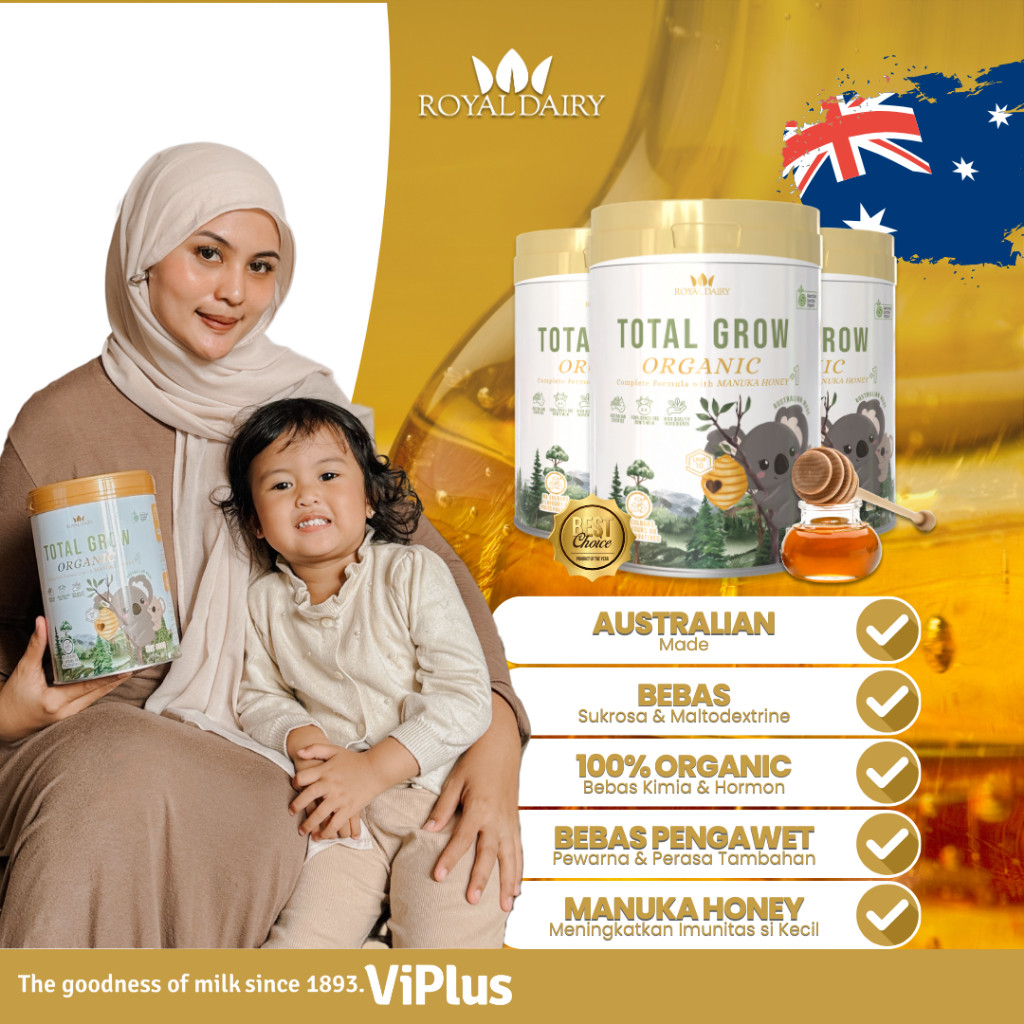 Jual Royal Dairy Total Grow Organic 800 Gr - Susu Pertumbuhan Anak ...