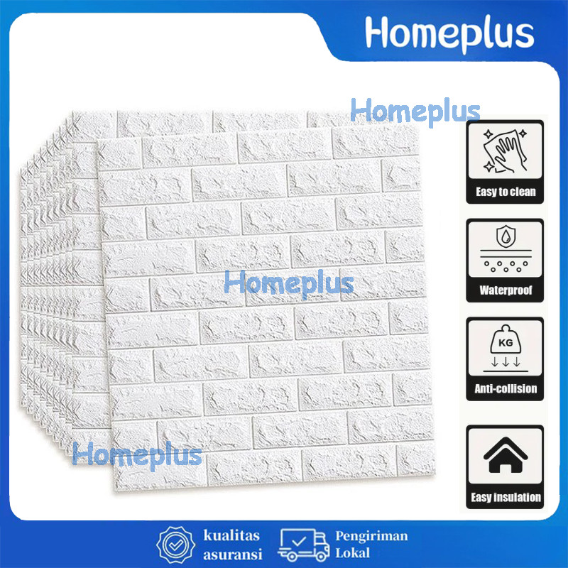 Jual 10PCS Wallpaper Dinding 3D Foam Bata / Timbul 3D Bata Classic ...