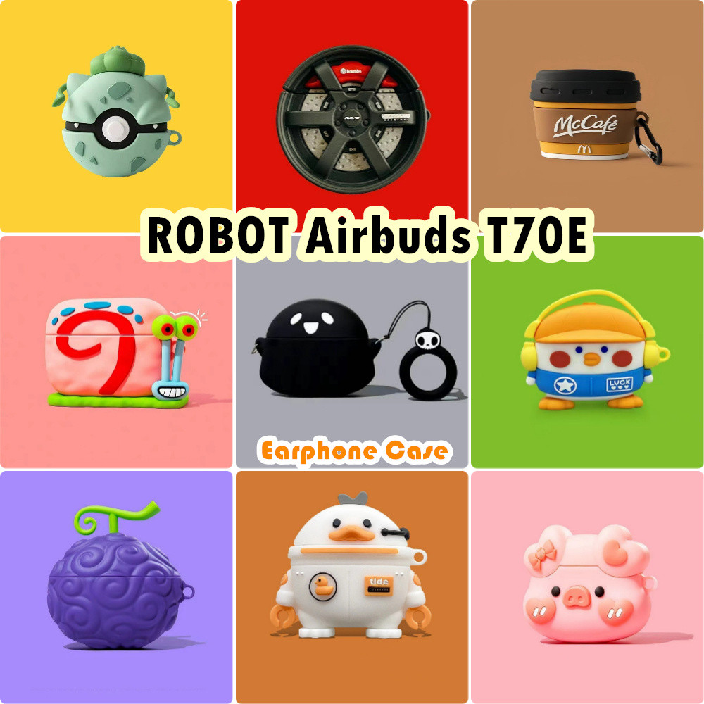Jual 【distinctive】Untuk ROBOT Airbuds T70E Case Lucu Kartun Soft ...