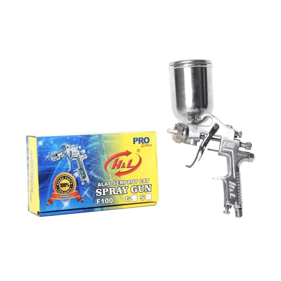 Jual Spray Gun Angin H&L Pro Tabung Atas F75 / F100 / R2 / K3 / HVLP ...