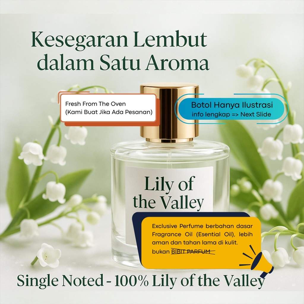 Jual Lily Of The Valley | Fragrance Oil Perfume (Esential Oil) | EDT ...