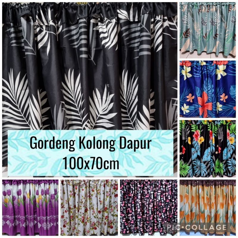 Jual Gordeng Kolong Dapur Uk. 100cmx70cm Etalase 1 | Gorden Kolong ...