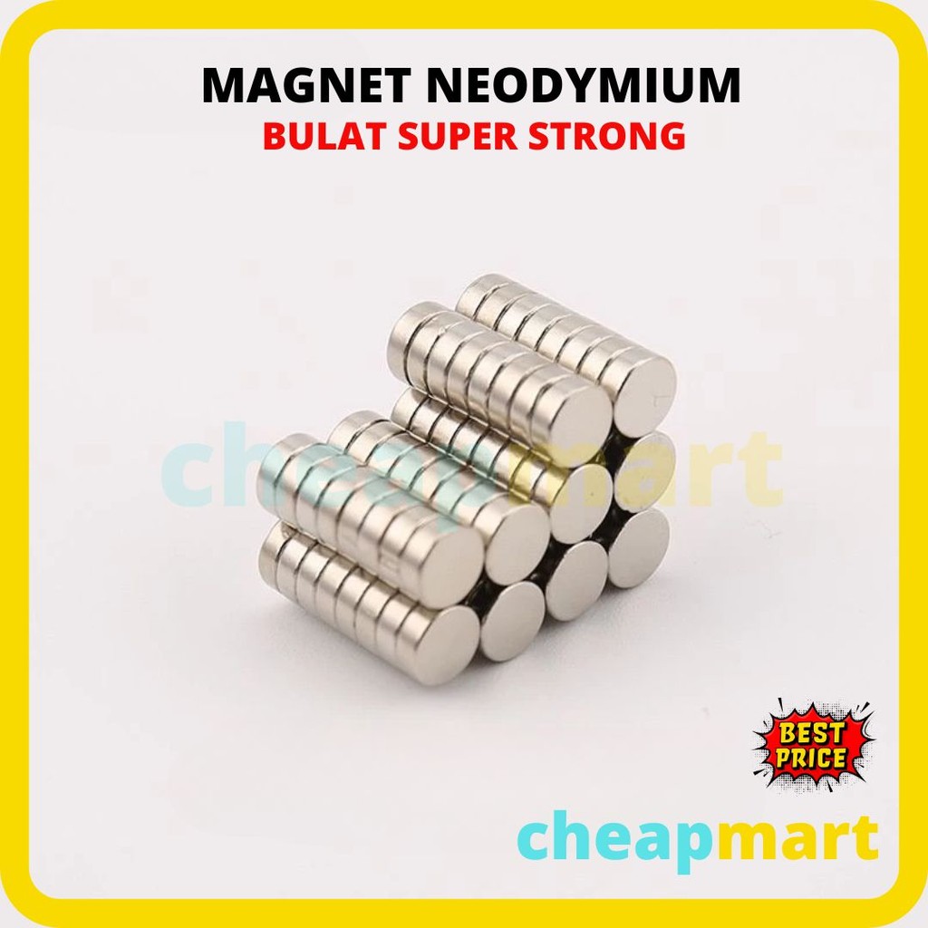 Jual Kecil - MAGNET NEODYMIUM Super Kuat Strong Magnet Bulat | Shopee ...