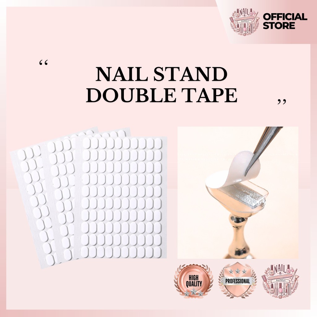 Jual Lem Press On Kuku Transparan – Nail Stand Jelly Tape 100 Lembar ...