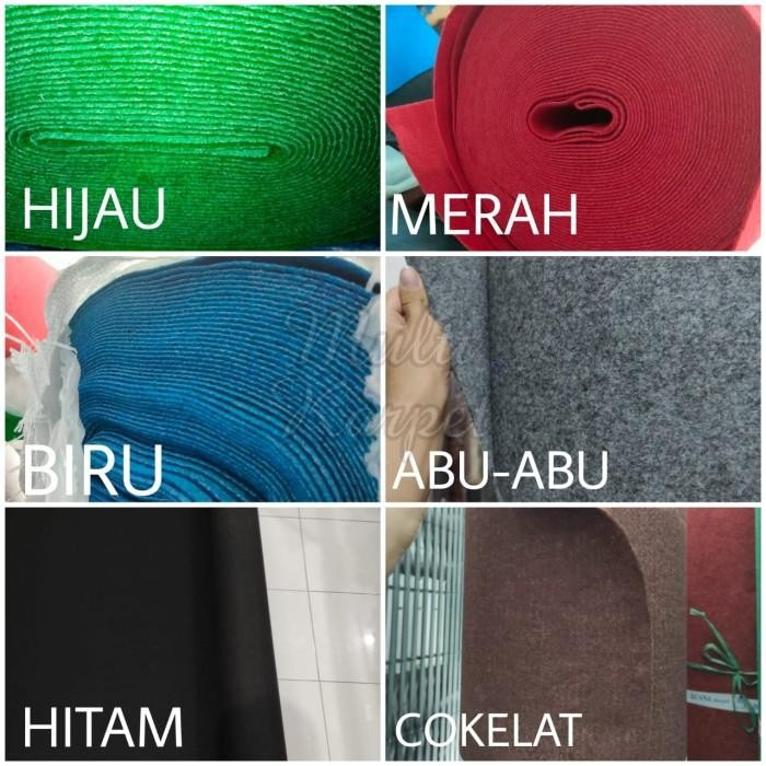 Jual KARPET BUANA BLUDRU ALAS LANTAI SERBAGUNA METERAN POLOS ( 1 m x 2 m ) - Hitam [SALE ...