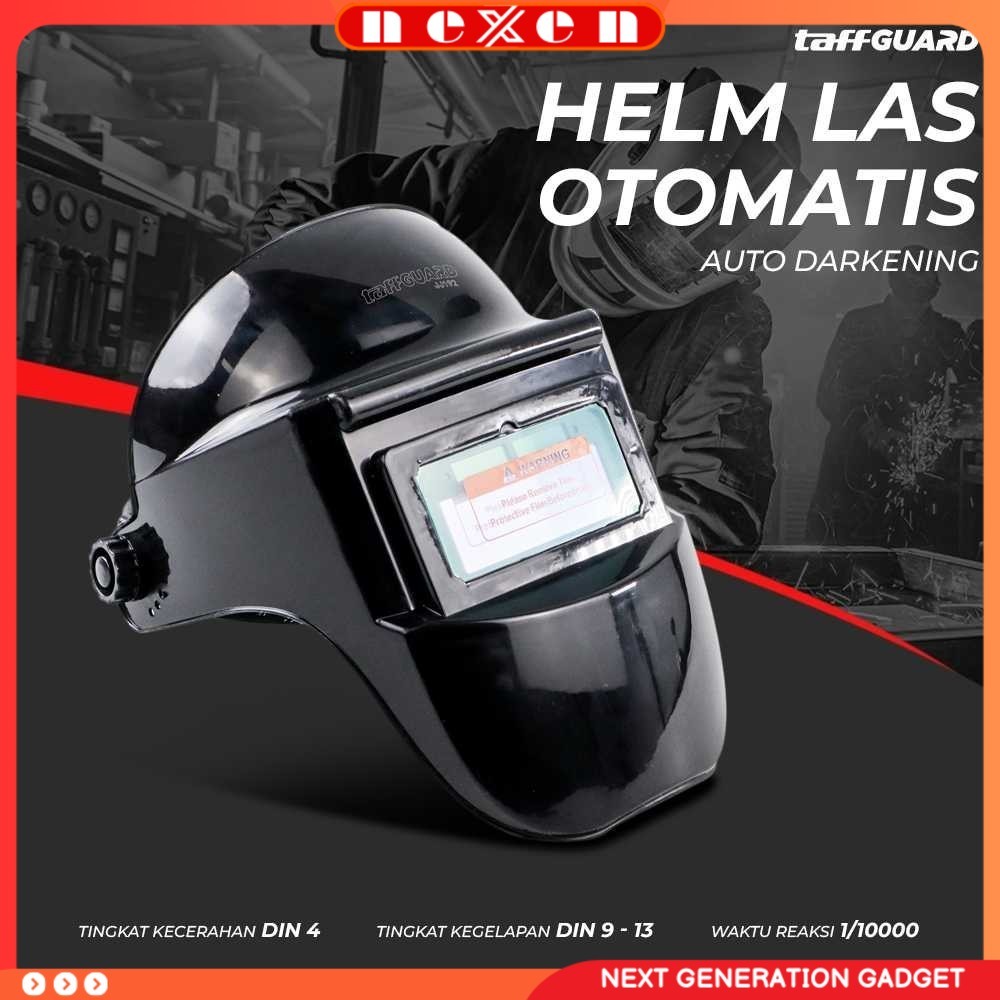 Jual Helm Las Otomatis Auto Darkening Solar Welding Helmet - JJ192 ...