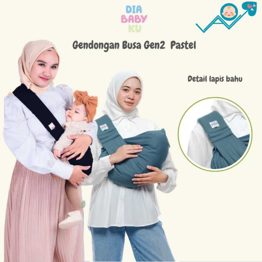 Jual Diababyku Gendongan Bayi samping Geos Busa gen two premium plus ...