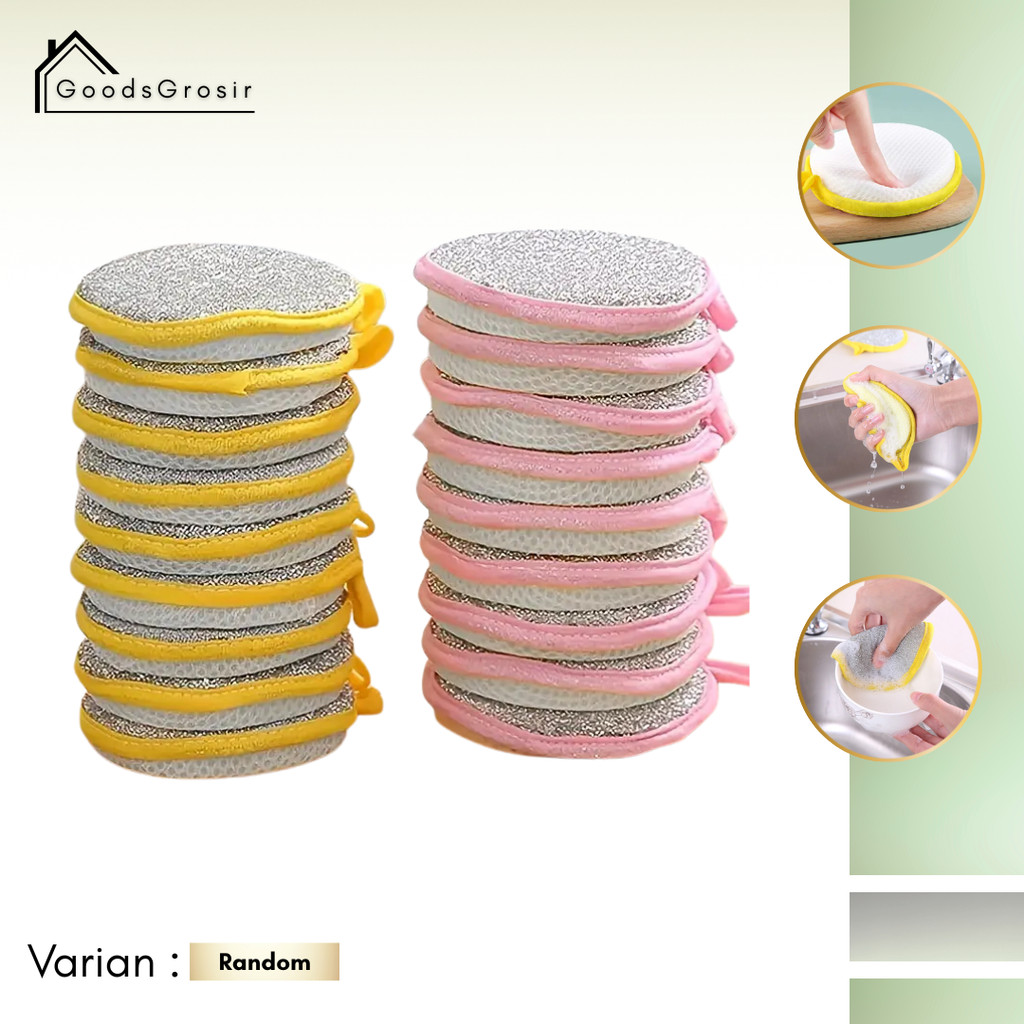 Jual Goods Spons Cuci Piring Bulat 2 Sisi | Spons Kawat Dan Busa ...