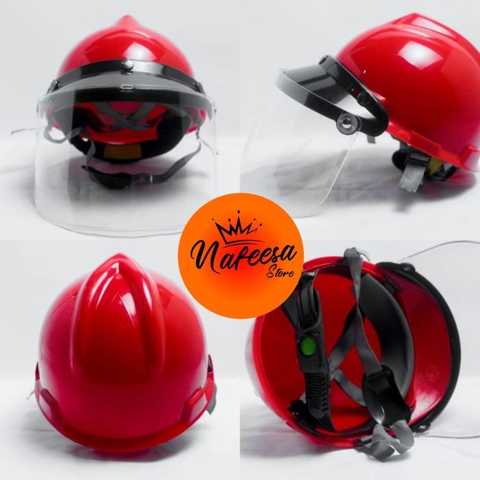 Jual Helm Apd Faceshield | Helm Proyek Apd Faceshield - Merah | Shopee ...