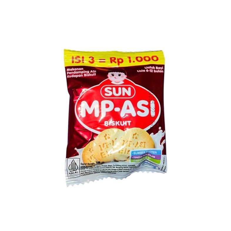 Jual SUN MP ASI BISKUIT 1 SACHET 18gr | Shopee Indonesia