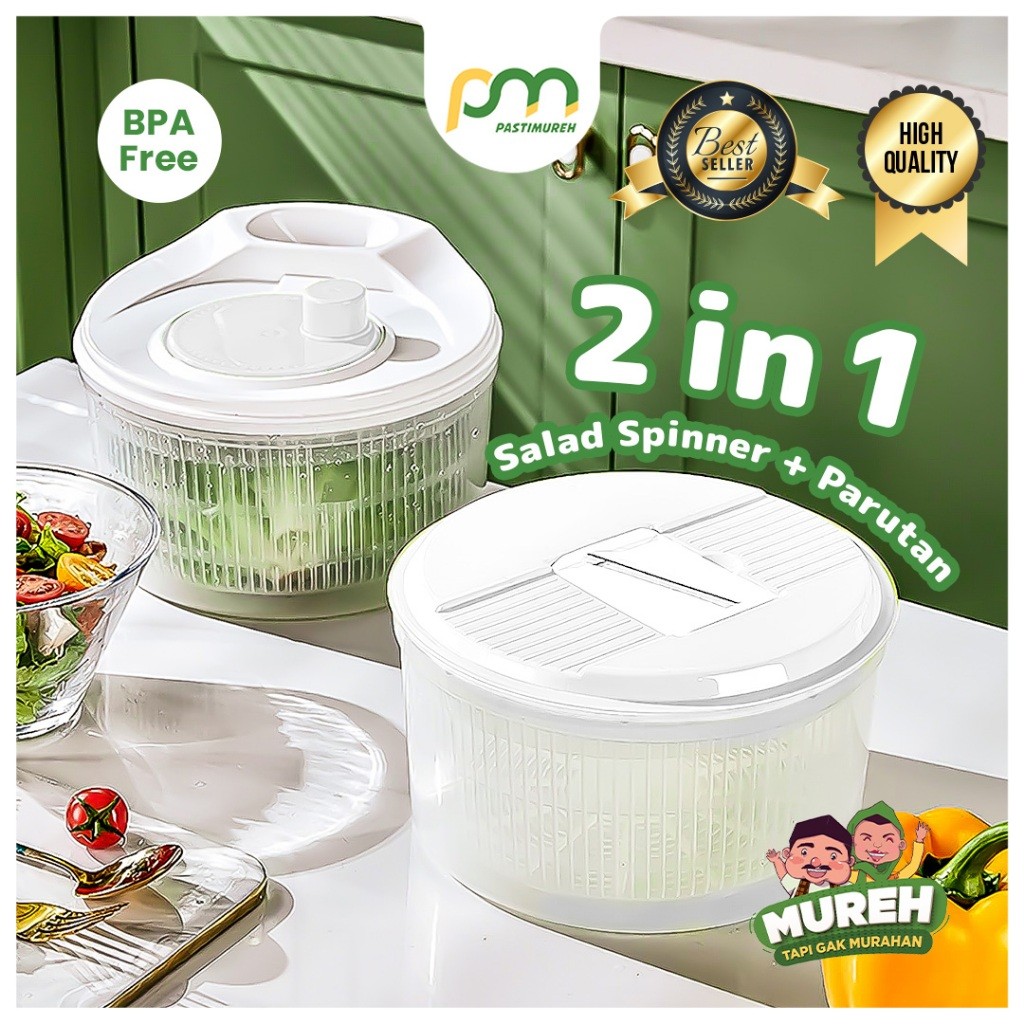 Jual PASTIMUREH | Salad Spinner /Peniris Pengering Sayuran Putar ...