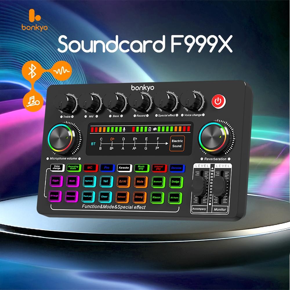 Jual Bonkyo F999X sound card 5V: LED Touchscreen, Efek Terbaru untuk ...