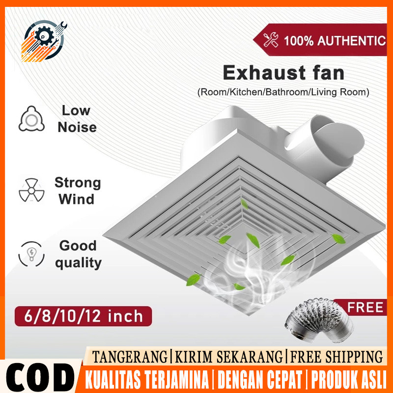 Jual Ducting Exhaust Fan Plafon 12 Inch kipas angin blower atap 10 inch ...