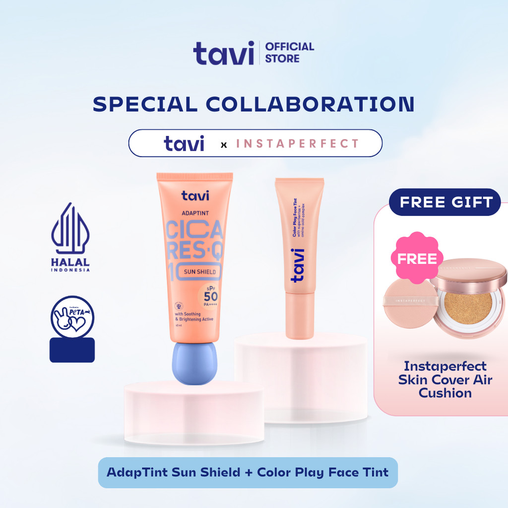 Jual [EXCLUSIVE COLLAB] NEW PACK TAVI 3-in-1 Color Play Face Tint ...