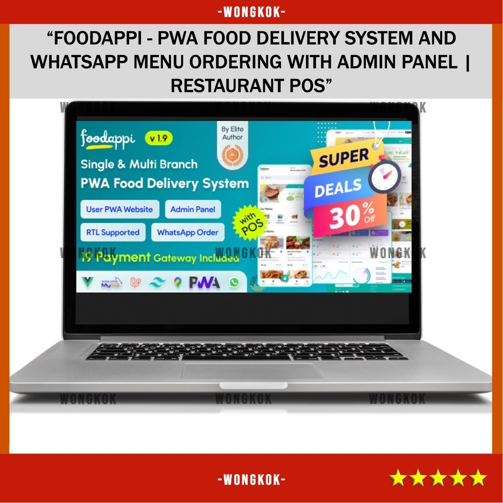 Jual SOURCE CODE APLIKASI WEB FOODAPPI - PWA FOOD DELIVERY SYSTEM AND WHATSAPP MENU ORDERING ...