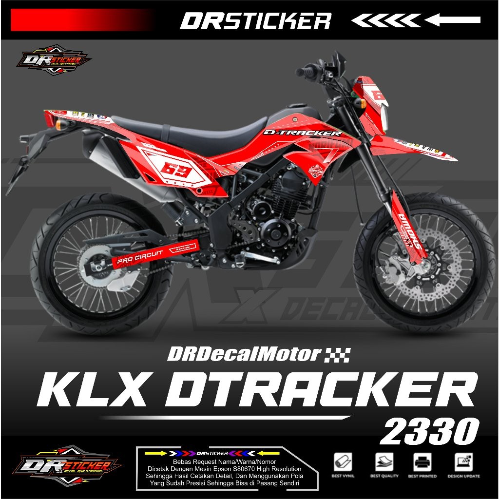 Jual Decal Klx Dtracker Full Body Decal Custom Suka Suka Full Body ...