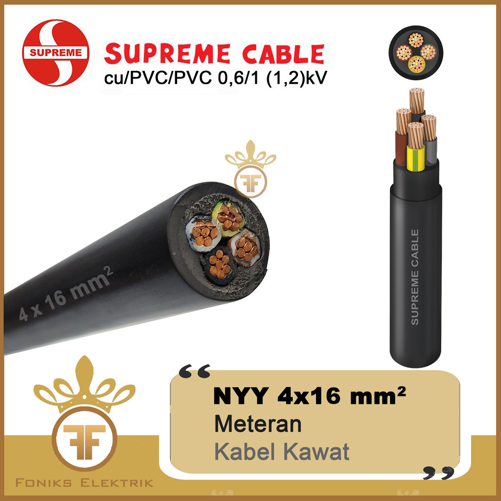 Jual Kabel Tufur Supreme NYY 4X16 Meteran | Shopee Indonesia