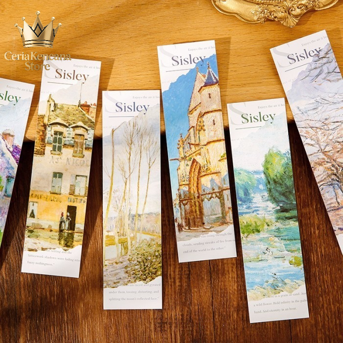 Jual 30pcs Pembatas Buku Motif Paper Bookmark Painter Series Aesthetic ...