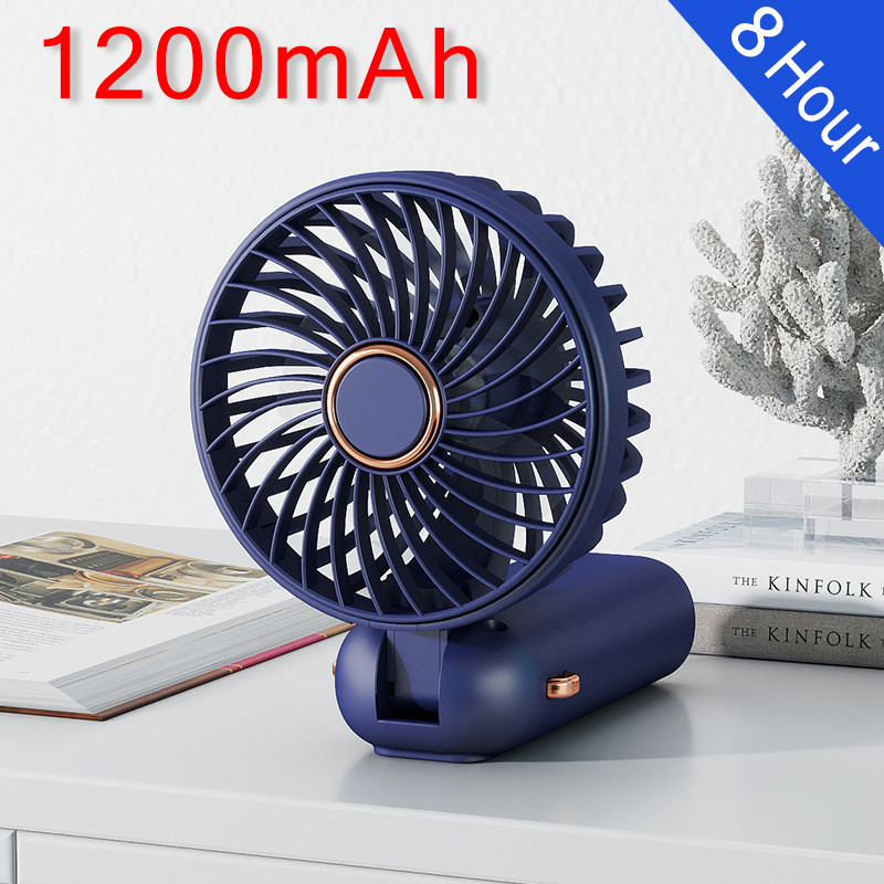 Jual 1200mAh Portable Mini Fan With LED USB Battery Fans Rechargeable ...