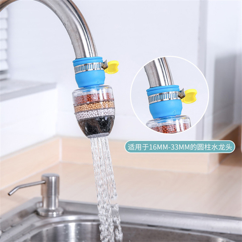 Jual 6-layers Water Filter Tap Purifier Medical Stone Coconut Charcoal ...