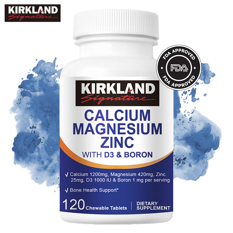 Jual Calcium Magnesium Zinc Chewable Tablets Supplements Maintains the ...