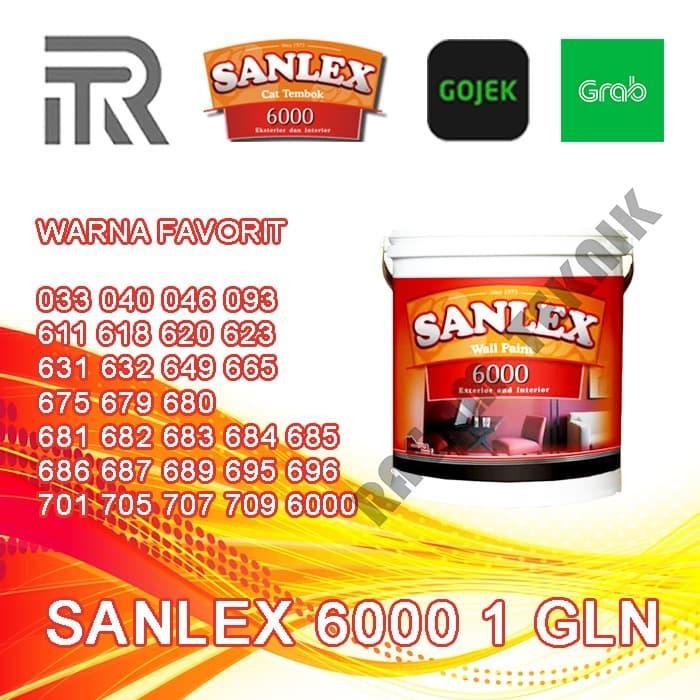 Jual Cat Tembok Sanlex 6000 5kg galon | Shopee Indonesia