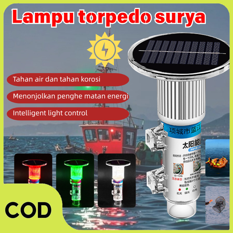 Jual [COD] Lampu surya bersih Gunakan suar Lampu penanda laut Tanda ...