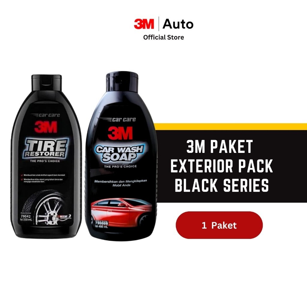 Jual 3M Paket Exterior Pack - Black Series - 7900B Car Wash Shampo dan ...