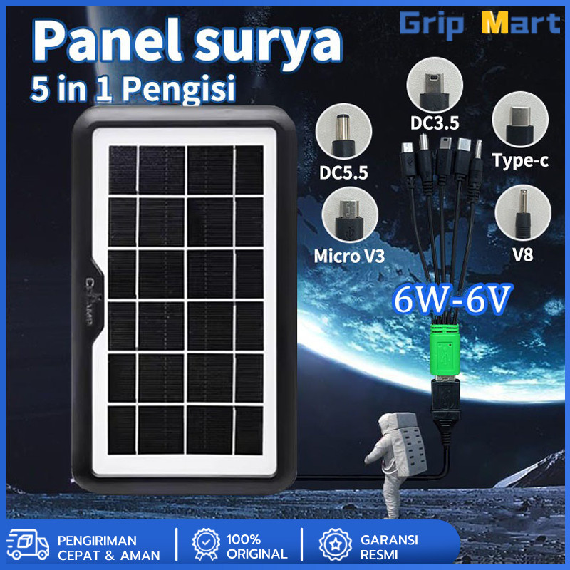 Jual 6W Solar Panel Tenaga Surya - Panel Surya Multifungsi Dilengkapi ...