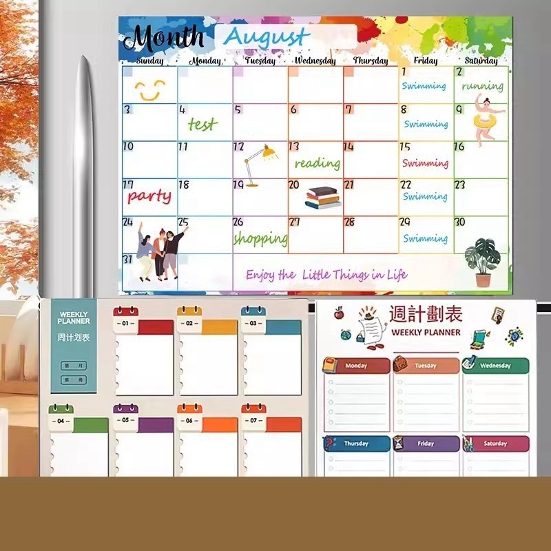 Jual Planner Dinding Monthly Pastel Aesthetic 40x30cm Poster Tempel ...