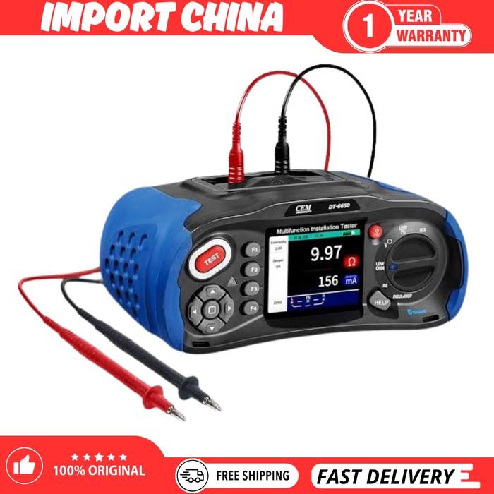 Jual CEM DT-6650 MultiFunction installation tester with insulation ...