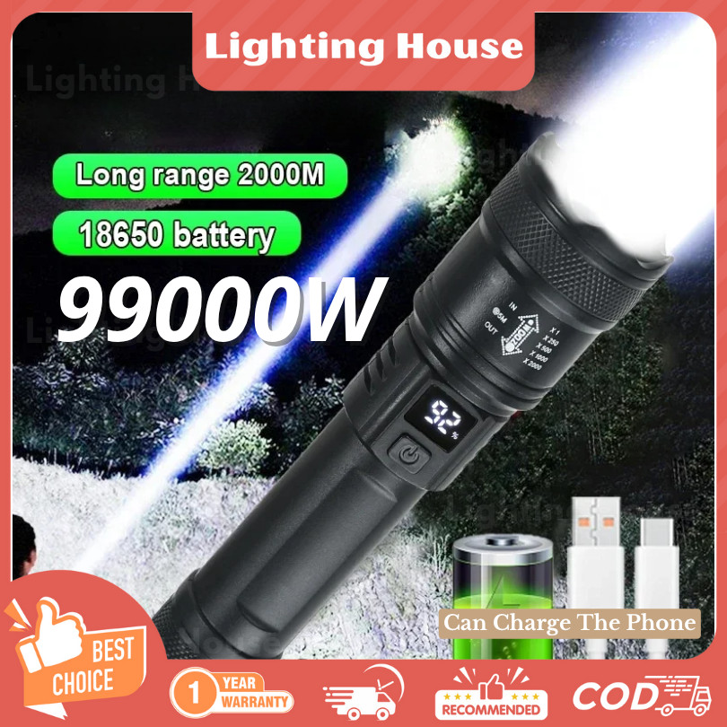 Jual Lighting House(Garansi 1 Tahun) Senter LED Super Terang 10000 ...