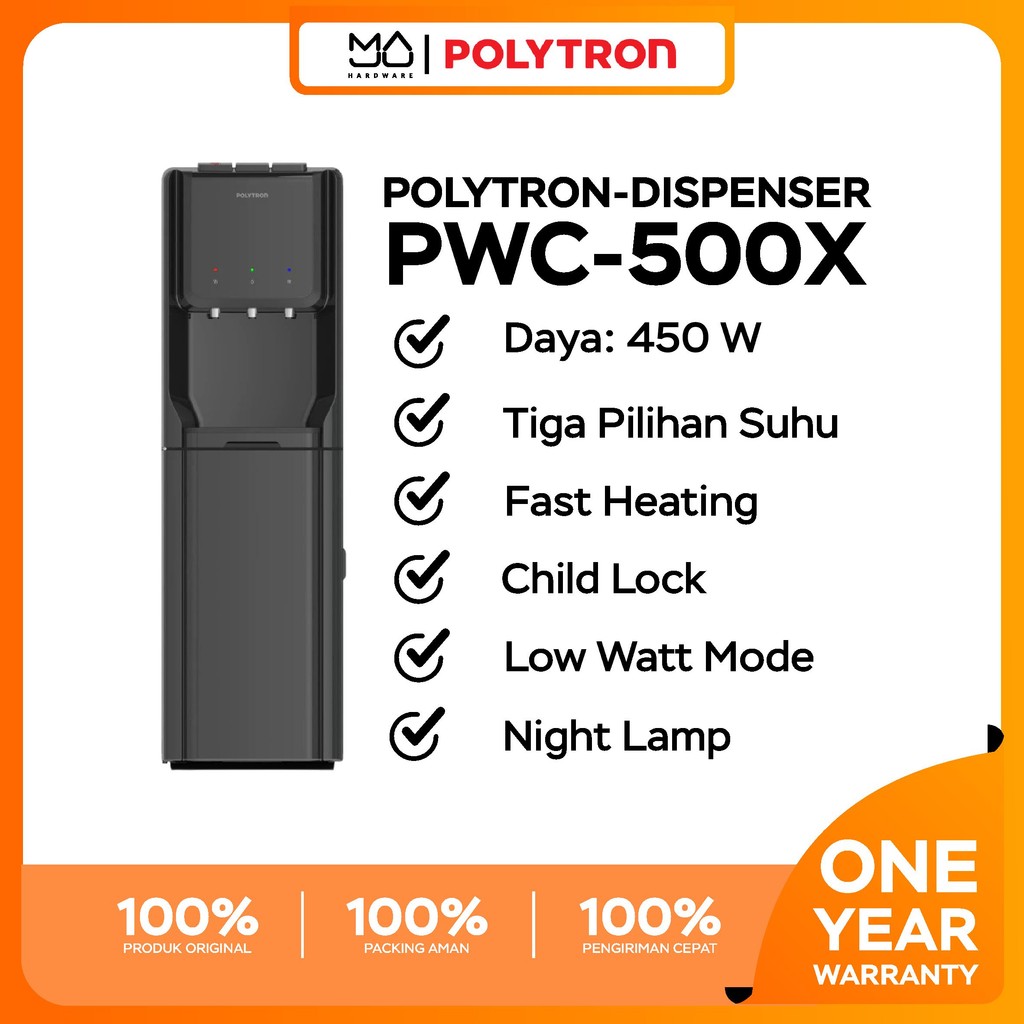 Jual Dispenser Galon Bawah Polytron PWC 500 - Garansi Resmi | Shopee ...