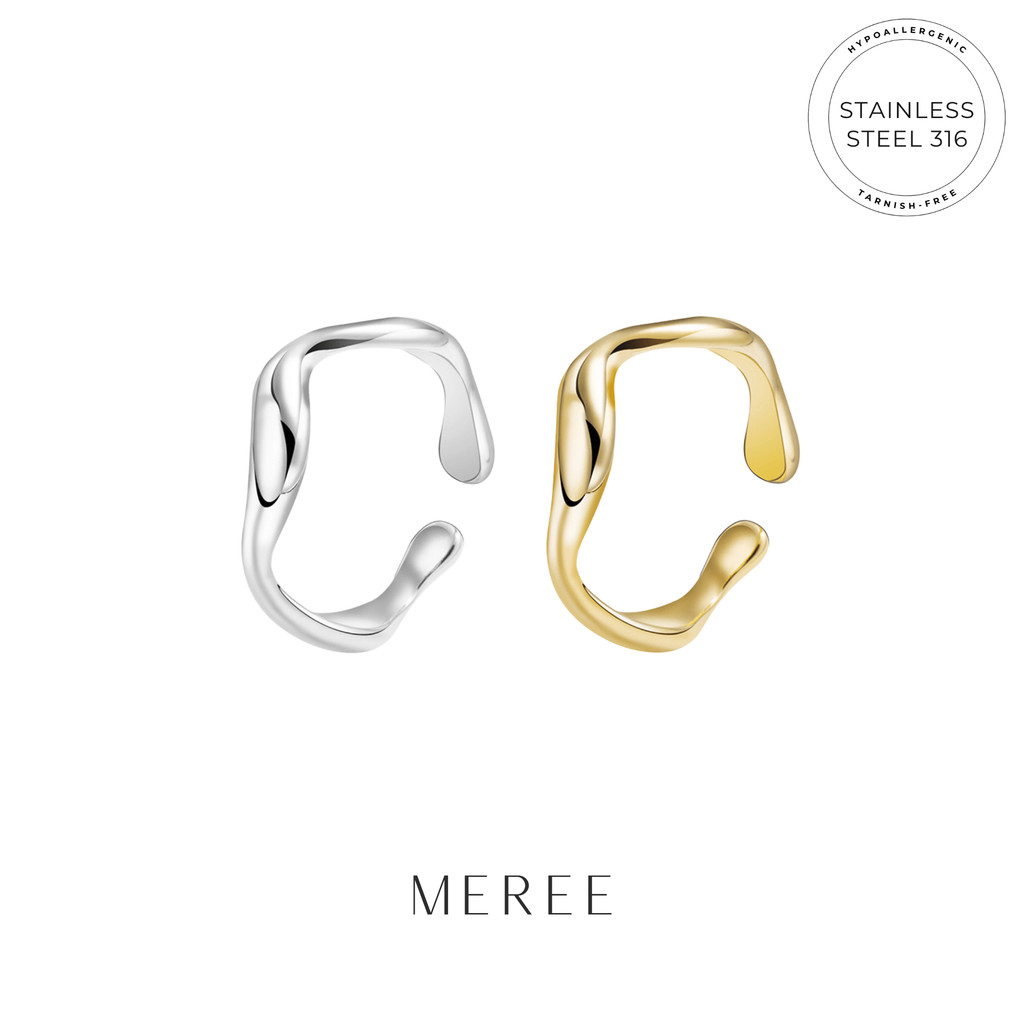 Jual Meree - Wavy Ring Stainless Steel Cincin Tahan Karat | Shopee ...