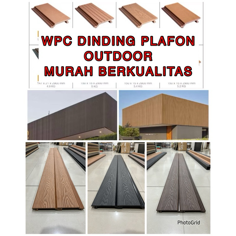 Jual WPC dinding outdoor wallpanel cladding wpc panel | Shopee Indonesia