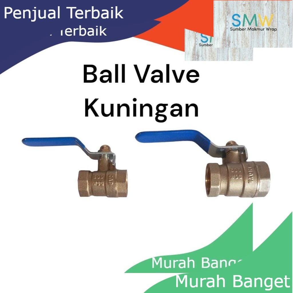 Jual Stop Kran Ball Valve Kuningan / Pipa / Kran / Kuningan | Shopee Indonesia