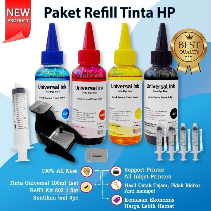 Jual Paket Refill Tinta Printer HP 2135 2335 2336 2337 2775 2776 1515 ...