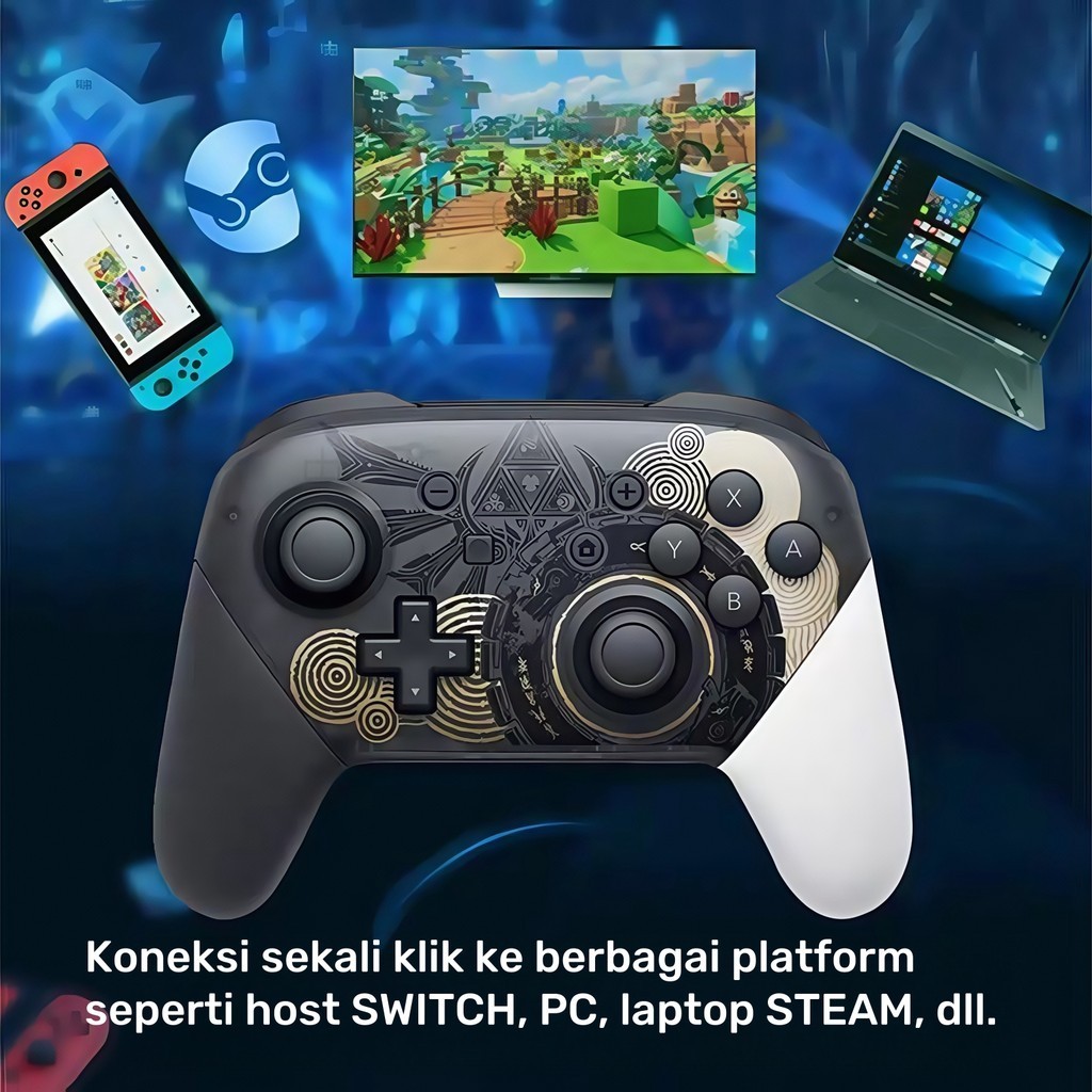 Jual Controller Pro OLED Stik Edisi Terbatas Monster Hunter Rise untuk ...